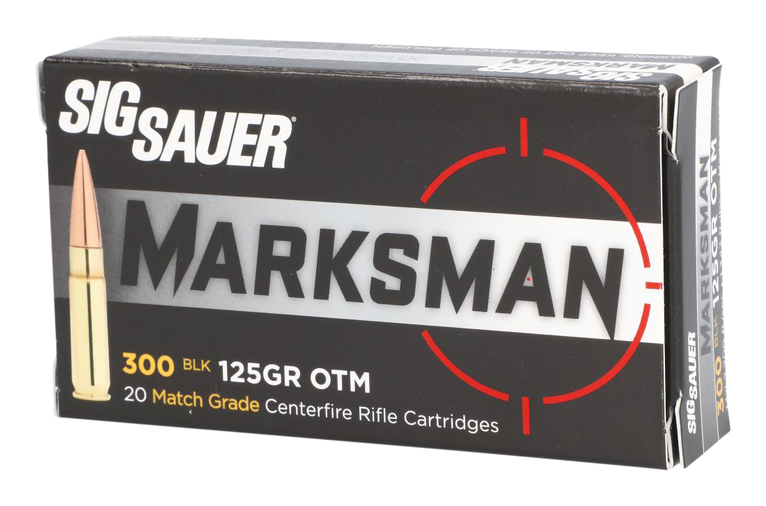Sig Sauer Elite Performance Match Grade .300 AAC Blackout 125 Grain ...